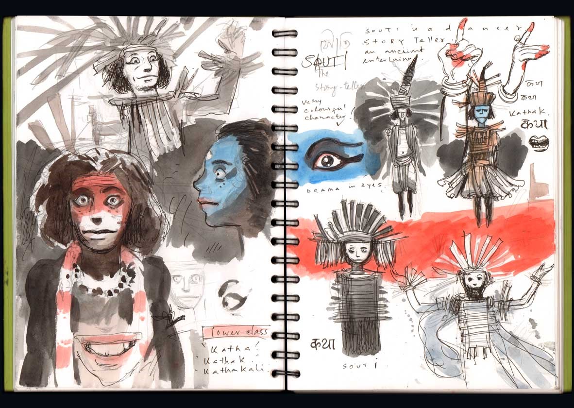 Behind the Scenes of ‘Vyasa’: From the Sketchbook of Illustrator Sankha Banerjee - Penguin ...