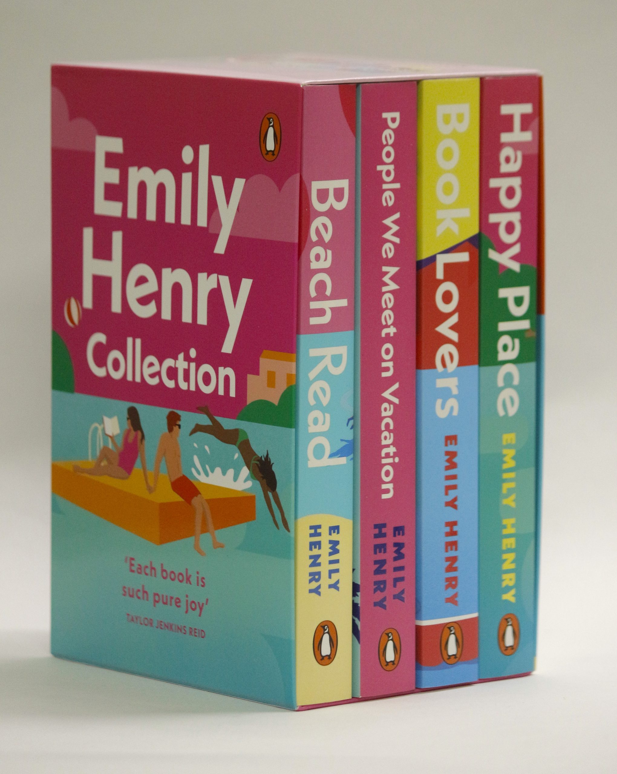 Emily Henry: 4 Books Boxset (Happy Place, People We Meet On Vacation, Book Lovers, Beach Read ...